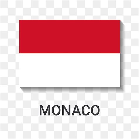 Premium Vector Flag Of Monaco Icon Vector Illustration