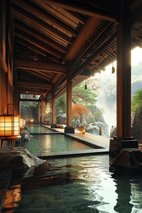 Discover The Tranquility Of A Traditional Japanese Bath Place