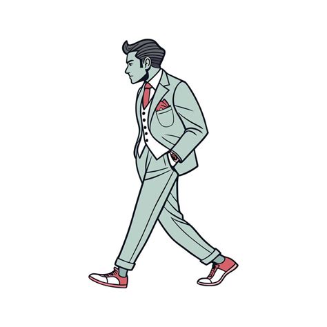 Chic Dapper Gentleman Fashion Illustration 57614731 Vector Art At Vecteezy