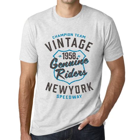 Cheap Mens Vintage Tee Shirt Graphic T Shirt Genuine Riders 1958