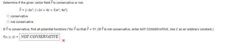 solved determine if the given vector field vec f ﻿is