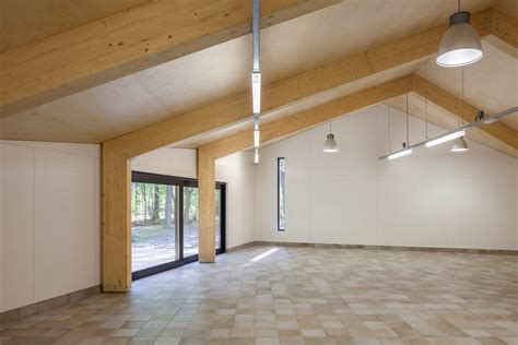 Angular Brick Clad Theatre By Reset Architecture Sits In A Woodland