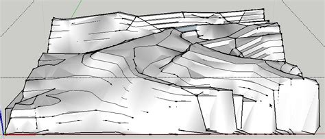 Creating A Topography Mesh From Flat Contours In Sketchup Tutorial