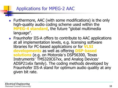 Ppt Introduction Of Mpeg 2 Aac Audio Coding Powerpoint Presentation