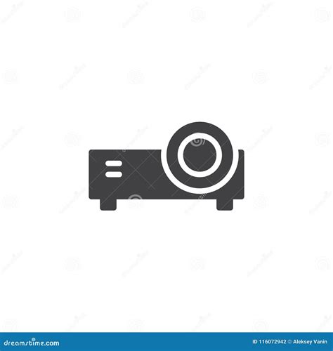 Projector Vector Icon Stock Vector Illustration Of Entertainment