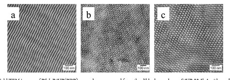 Figure 2 From Double Gyroid Network Morphology In Supramolecular Diblock Copolymer Complexes