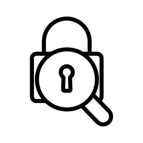 The Password Selection Icon Vector Isolated Contour Symbol Illustration 9912324 Vector Art At