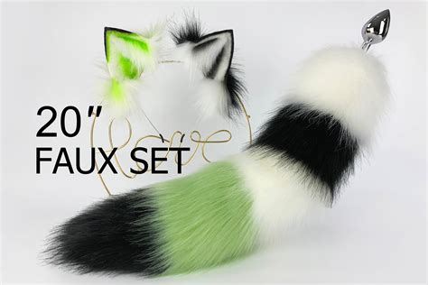 Fox Ear And Tail Plug Set Wolf Ear And Tail Plug Set Cat Ear And Tail