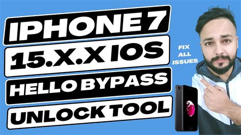 Iphone 7 15 8 2 Hello Bypass Icloud Bypass Via Unlock Tool Youtube