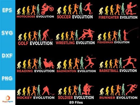 90 Evolution Cut Files Designs And Graphics