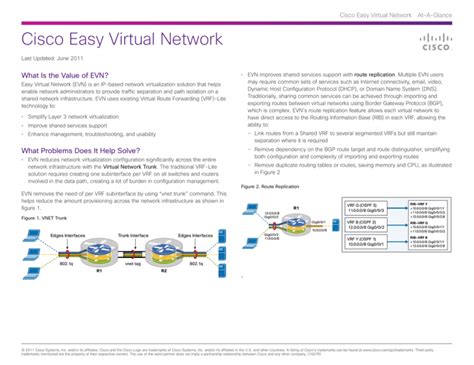 Cisco Easy Virtual Network Evn Overview