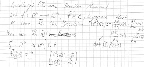 Corollary Inverse Function Theeren Let