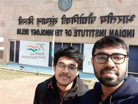 My Friend Debdut Sengupta From Iit Guwahati Has Visited Our Campus