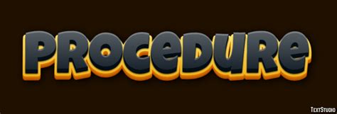 Procedure Text Effect And Logo Design Word
