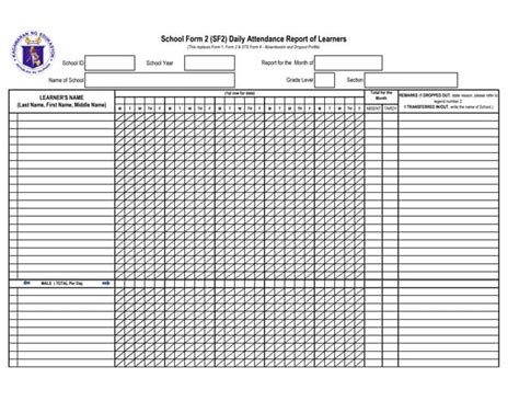 sf 2 daily attendance pdf