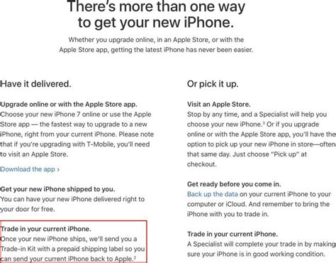 iphone upgrade program customers able to trade in old devices by mail