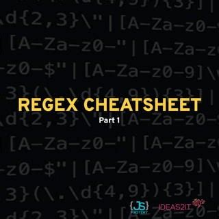 Regex Cheatsheet Part PDF