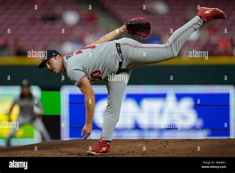 Washington Nationals Pitcher Mitchell Parker Throws During The First