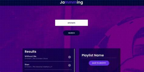 Codecademy Jammming Project Built With Reactjs