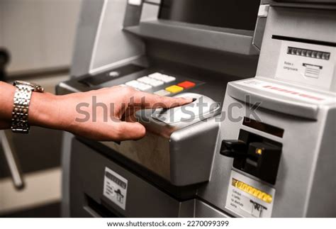 Biometric Fingerprint Verification System On Atm Stock Photo Shutterstock