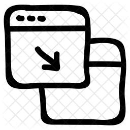 Minimize Window Icon Download In Doodle Style