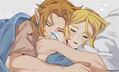 Link And Princess Zelda The Legend Of Zelda And 1 More Drawn By