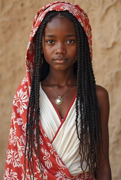A Picture Of A Sudanese Nubian Girl Who Has Arab Features Sharp Eyes
