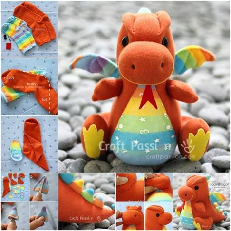 Sock Dragon Free Sewing Pattern Sock Crafts Diy Socks Sock Dolls