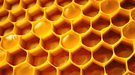 Premium Ai Image Microscope Shot Of Closeup Honeycomb Full Background
