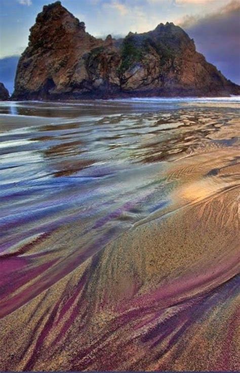 Pfeiffer Beach In Big Sur Purple Sand Natural Arches Artofit