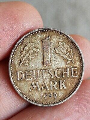 1959 F Federal Republic Of Germany 1 Deutsche Mark Coin Kayihan Coins