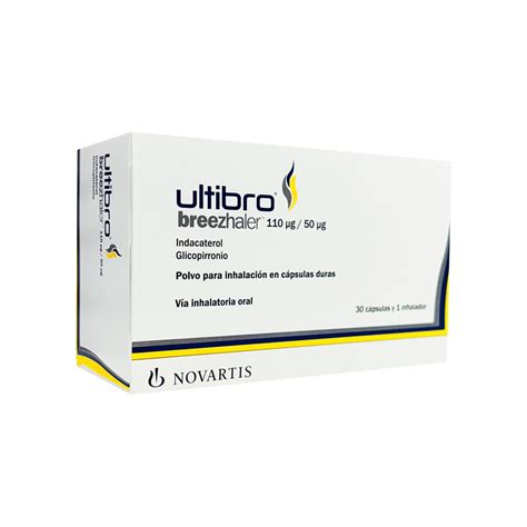 Ultibro Breezhaler 110 Mcg 50 Mcg Polvo Para Inhalación En Cápsulas