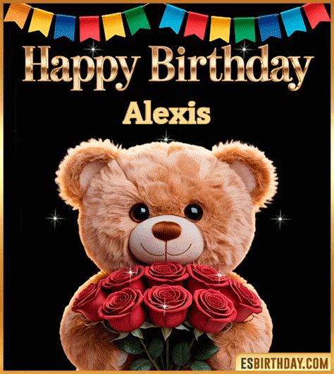 Happy Birthday Alexis  🎂 Animated Images Wishes And Music 【27 S】