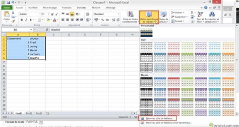 Colorer Une Ligne Sur Deux Dans Un Tableau Excel Lecoindunet