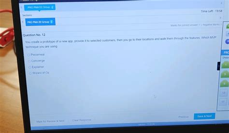 PRO PMA EO Group I Time Left 1958 Sections StudyX