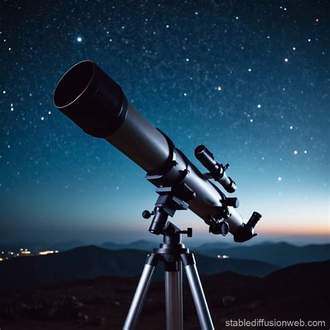 Telescope In Space Background By Night Stable Diffusion Online