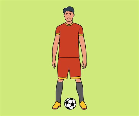 Illustration Of A Male Soccer Player 16901474 Vector Art At Vecteezy
