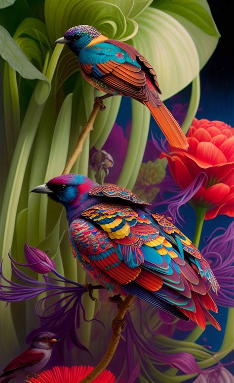 Fantasy Birds By Serendigity Art On Deviantart