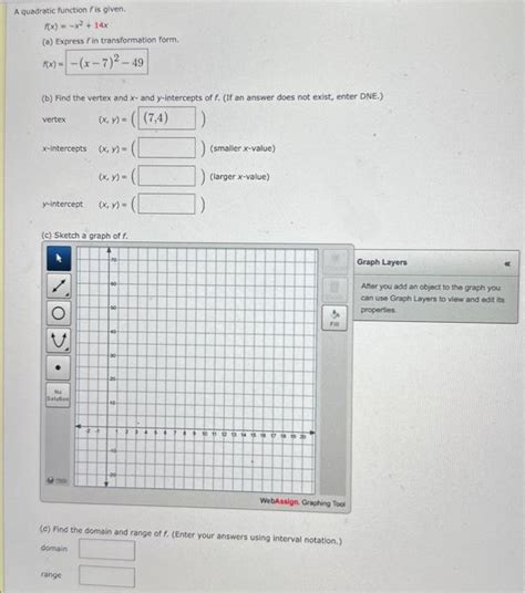 Solved A Quadratic Function F Is Given F X X X A Chegg