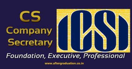 Overview Of CS Course Foundation Executive And Professional Subjects Fees And Other Details