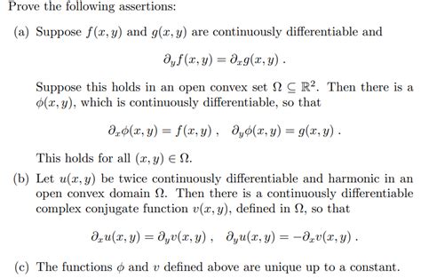 solved prove the following assertions a suppose f x y