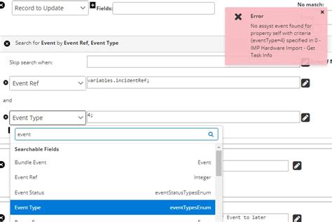 Event Type Incident Table IFS Community