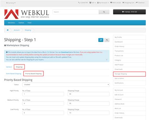Opencart Marketplace Custom Shipping