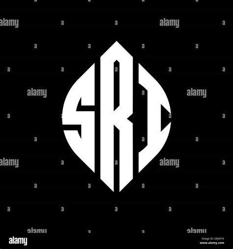 Sri Circle Letter Logo Design With Circle And Ellipse Shape Sri