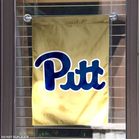 Pittsburgh Panthers Script Pitt Logo Garden Flag State Street Products