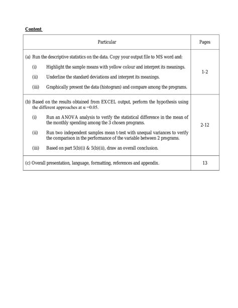 Quantitative Technique Ii Ubeq1123 Quantitative Techniques Ii Utar Thinkswap