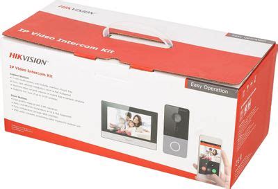 Характеристики Комплект домофона Hikvision DS-KIS603-P(C), серебристый ...