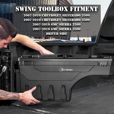 Kitspro Truck Bed Tool Box For 2007 2019 Chevy Chevrolet