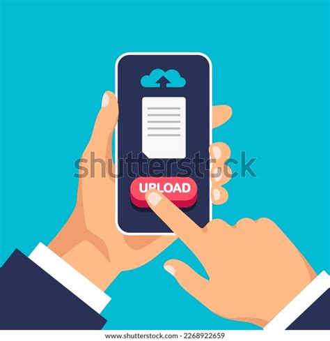 Uploading Transfer Files Cloud Storage Download Stock Vector Royalty Free 2268922659