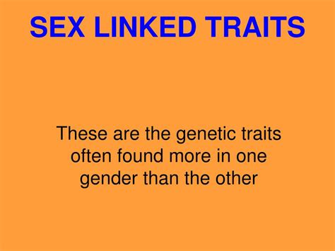 Ppt Sex Linked Traits Powerpoint Presentation Free Download Id 6783448